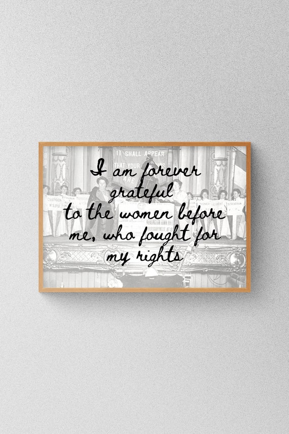 Feminist Quote Poster Printable Feminist Artwork Women - Etsy