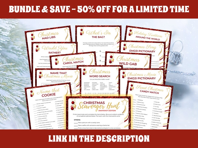 What's in the Bag Christmas Game Printable Christmas Game Christmas ...