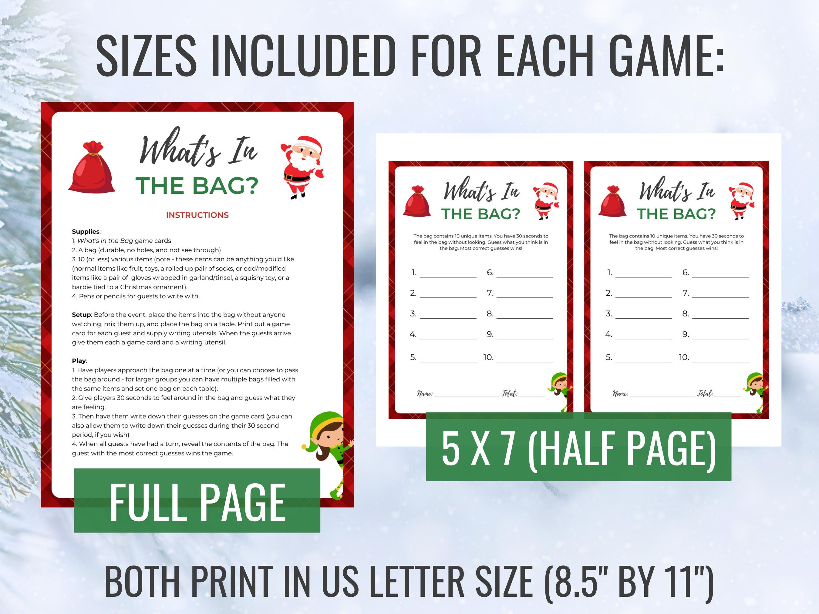 Printable Christmas Game Bundle Fun Christmas Party Games Family ...