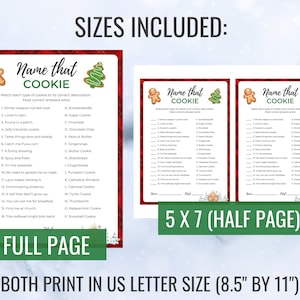 Name That Cookie Fun Christmas Game | Christmas Activity Sheet ...
