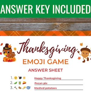 Thanksgiving Emoji Game Fun Thanksgiving Family Games Emoji Pictionary ...