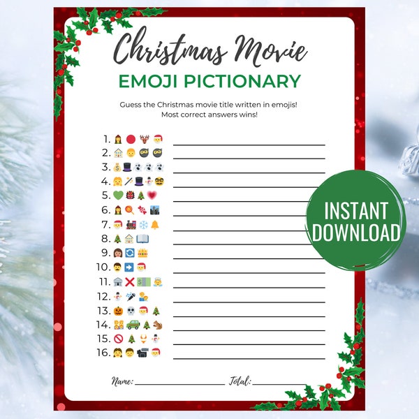 Emoji Movie Pictionary - Etsy
