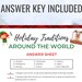 Holiday Traditions Around the World Game Printable Christmas Game ...
