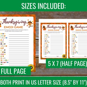 Thanksgiving Emoji Game Fun Thanksgiving Family Games Emoji Pictionary ...