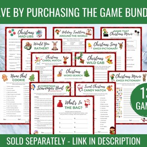 What's in the Bag Christmas Game, Fun Holiday Party Activity (digital ...