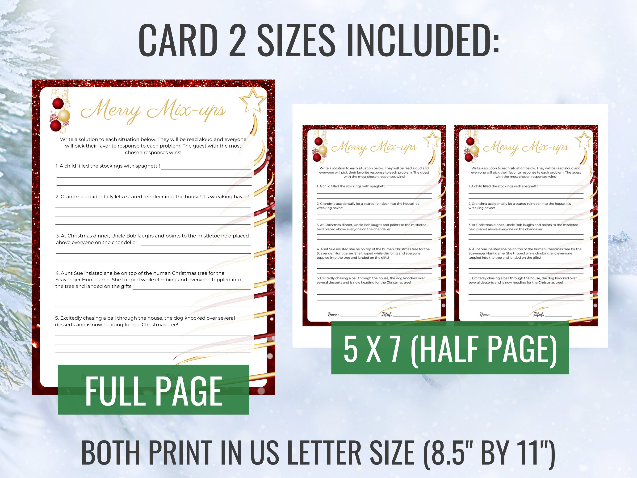 Merry Mix-ups Christmas Game | Printable Christmas Game | Christmas ...