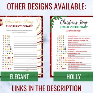 Emoji Christmas Songs Game With Answers | Christmas Song Emoji Game ...