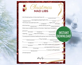 Christmas Mad Libs - Printable Christmas Game Activity for Kids and ...