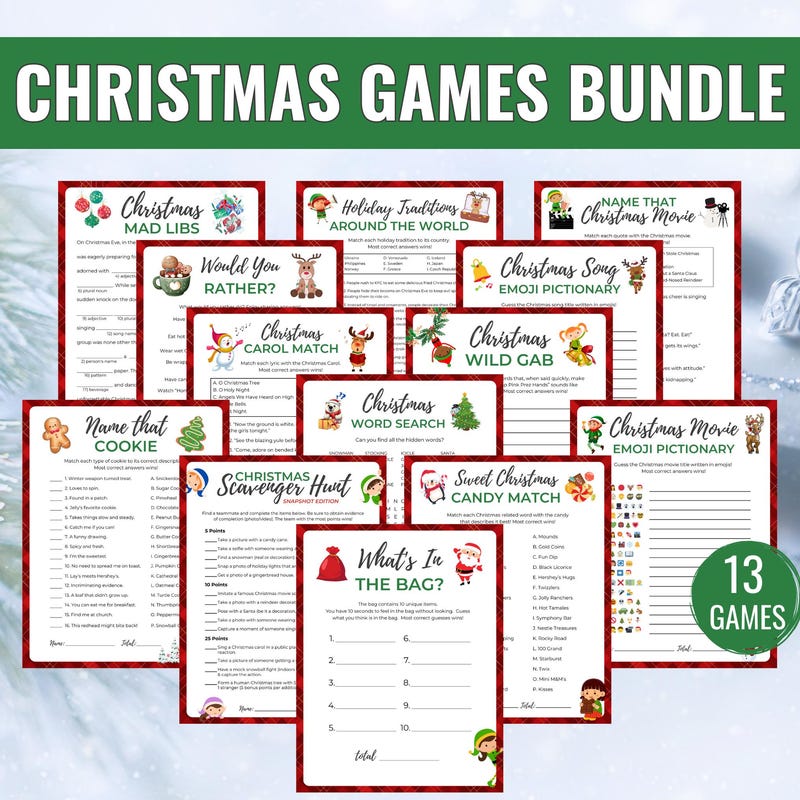 Christmas Game - Etsy