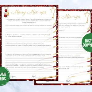 Merry Mix-ups Christmas Game | Printable Christmas Game | Christmas ...