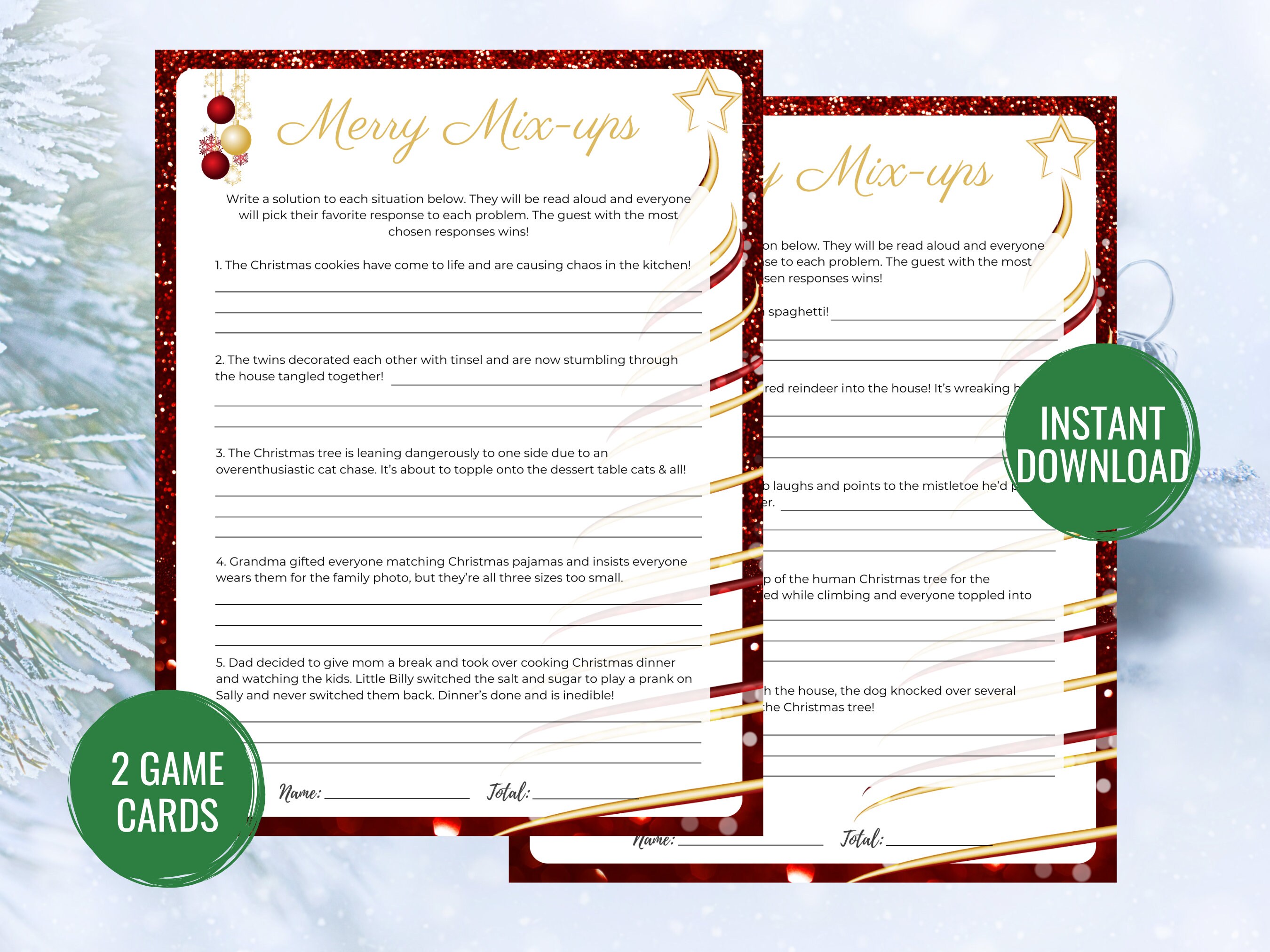 Merry Mix-ups Christmas Game | Printable Christmas Game | Christmas ...