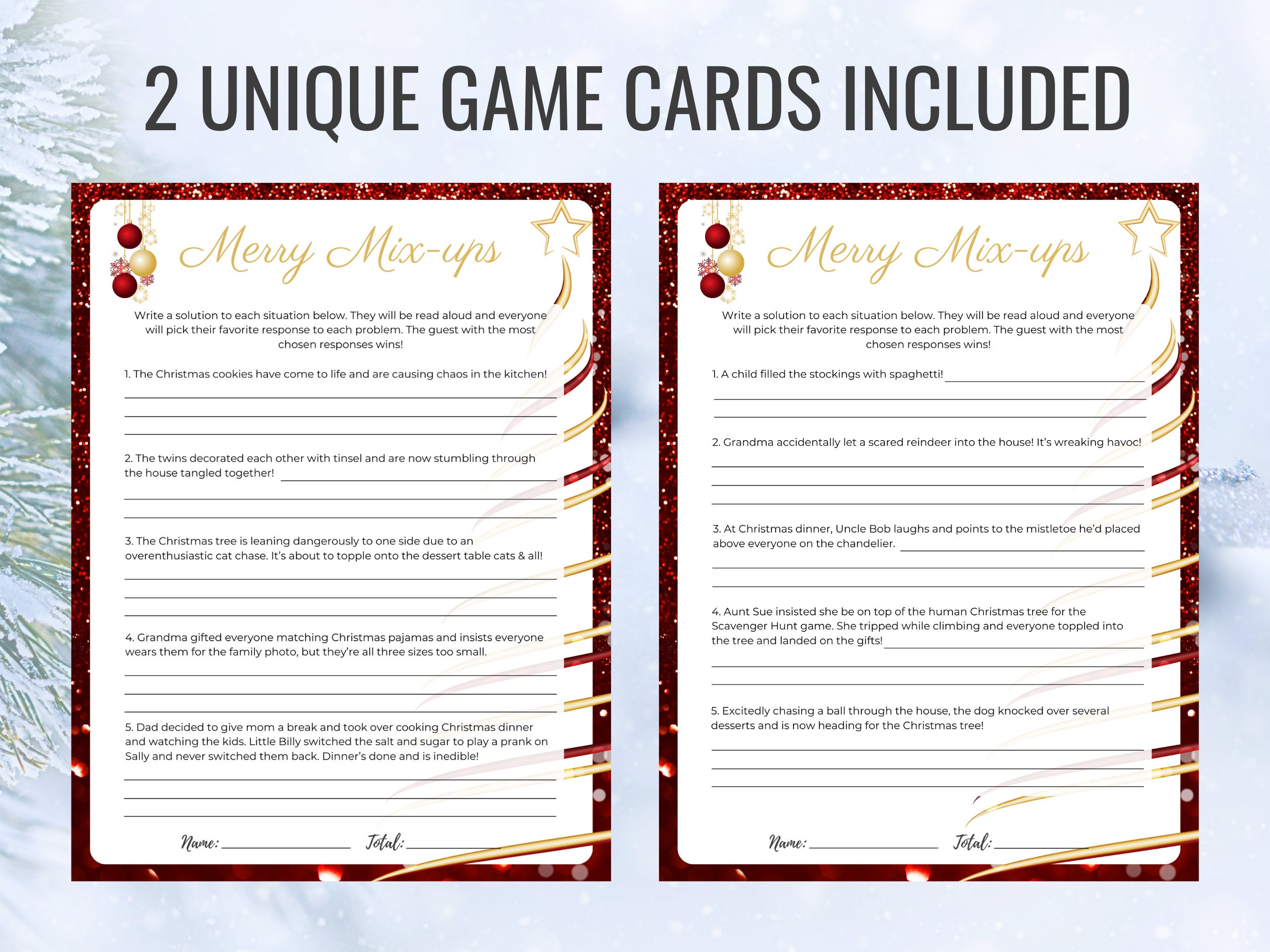 Merry Mix-ups Christmas Game | Printable Christmas Game | Christmas ...