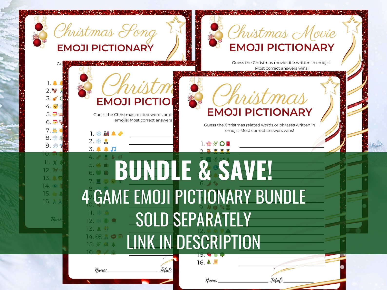 Christmas Movie Emoji Game With Answers Christmas Movie Emoji ...