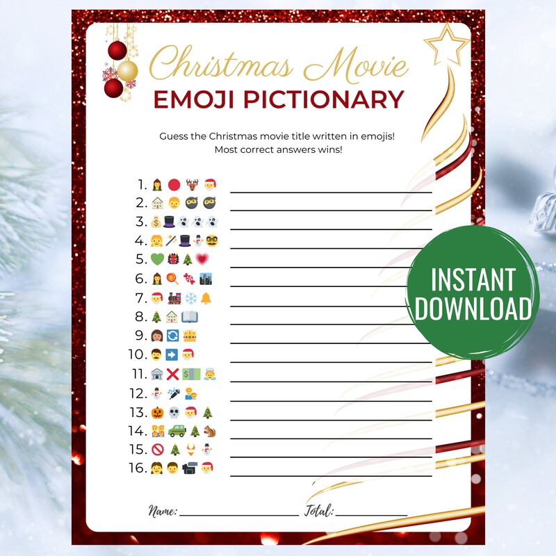 Emoji Movie Pictionary - Etsy