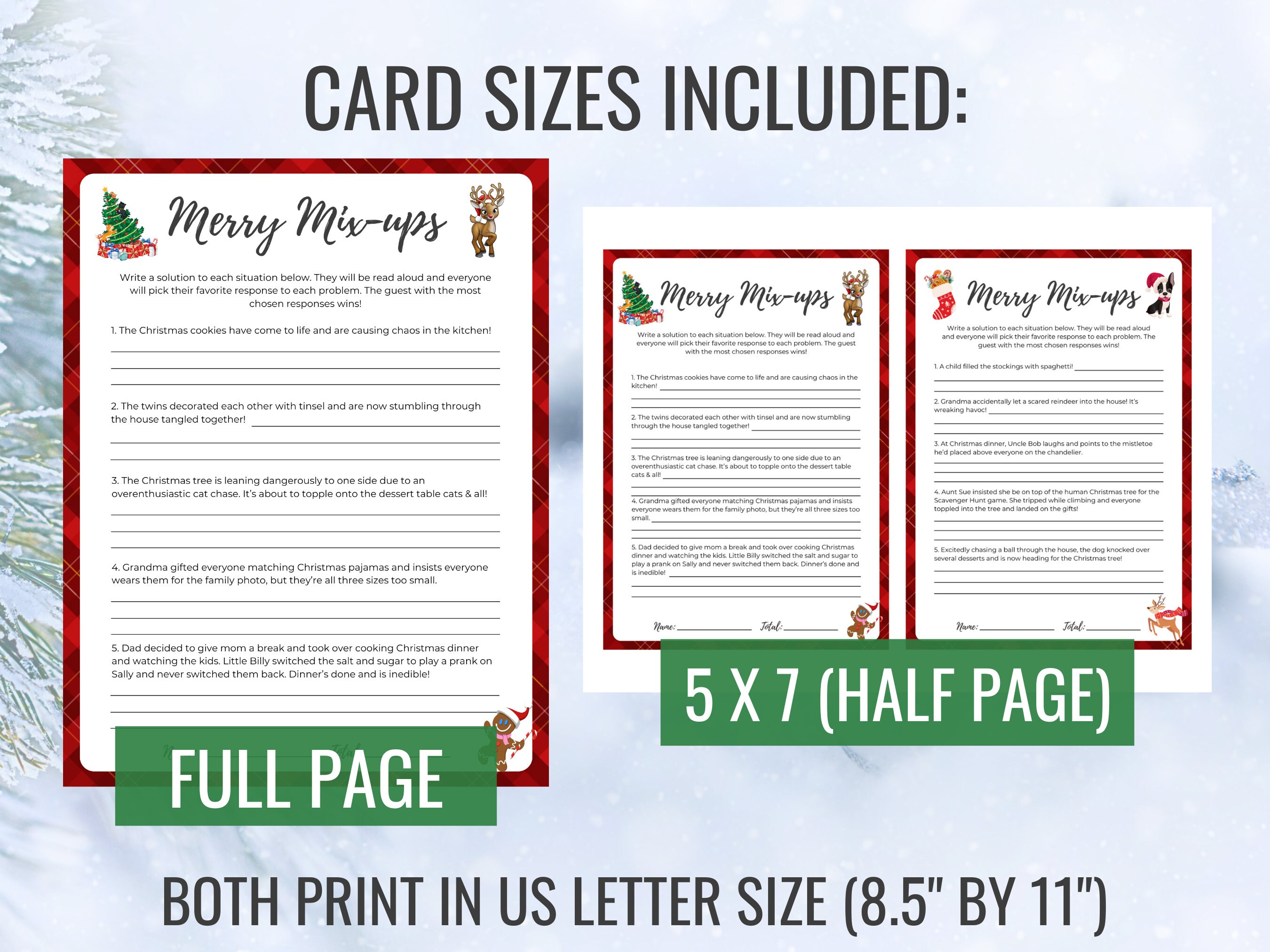 Merry Mix-ups Christmas Game | Printable Christmas Game | Christmas ...