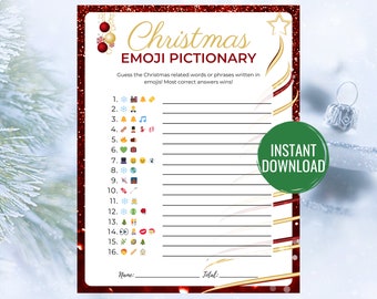 Christmas Emoji Game Christmas Emoji Pictionary Christmas Emoji Game ...