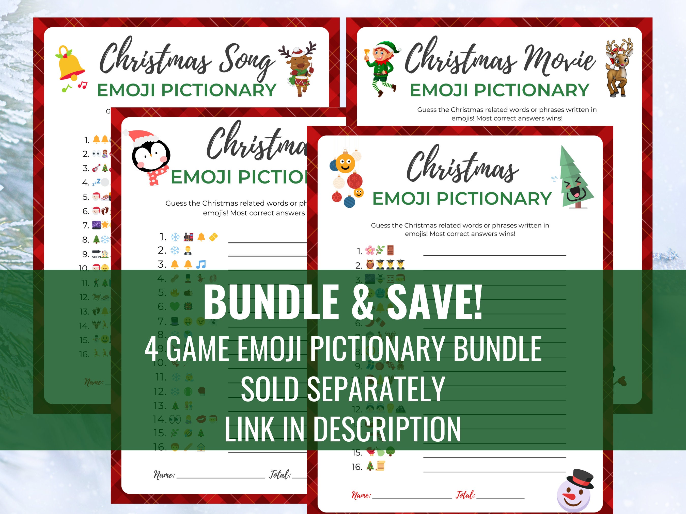 Christmas Movie Emoji Game With Answers Christmas Movie Emoji ...