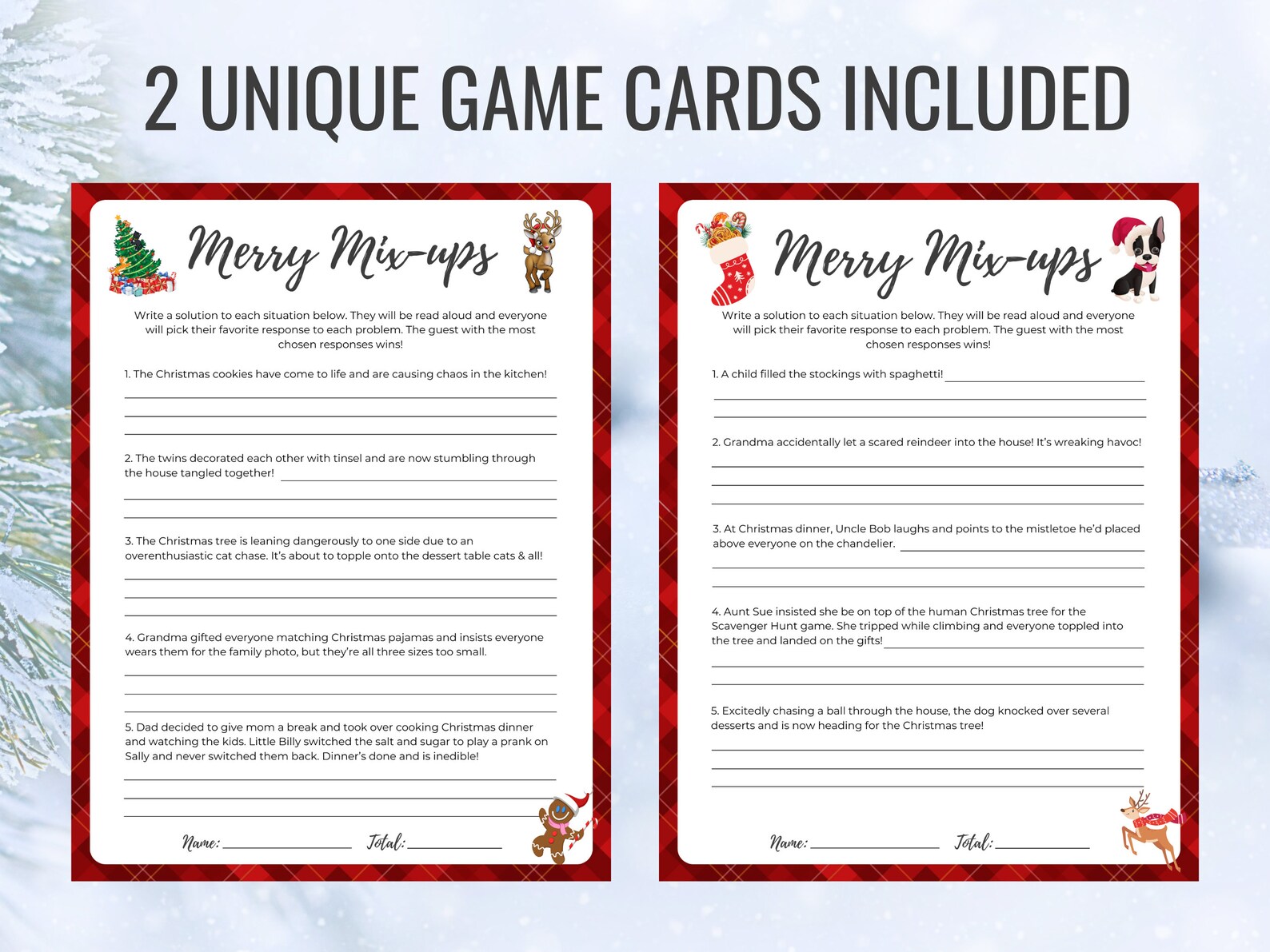 Merry Mix-ups Christmas Game | Printable Christmas Game | Christmas ...