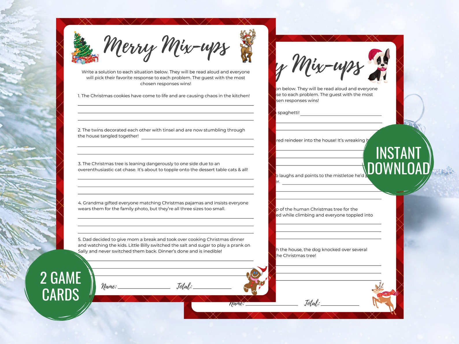 Merry Mix-ups Christmas Game | Printable Christmas Game | Christmas ...