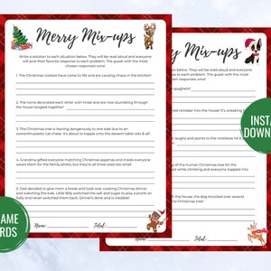 Merry Mix-ups Christmas Game | Printable Christmas Game | Christmas ...