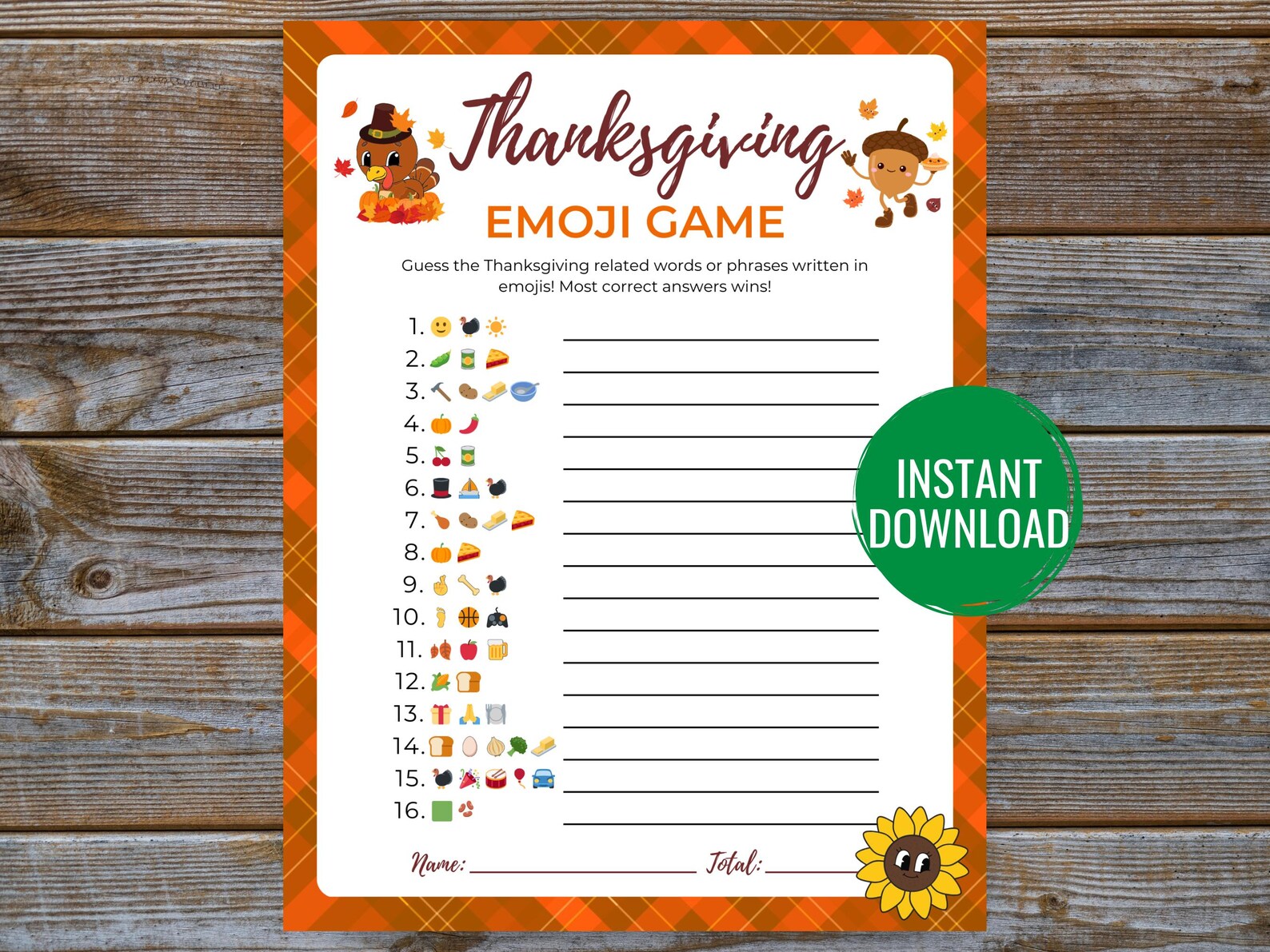 Thanksgiving Emoji Game Fun Thanksgiving Family Games Emoji Pictionary ...