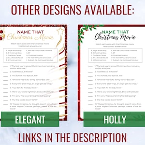 Name That Christmas Movie Game | Printable Christmas Game | Christmas ...