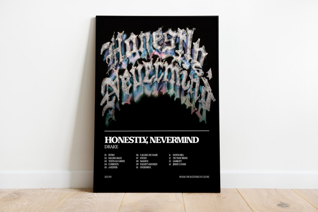 Drake Honestly, Nevermind Album Poster Hip-hop R&B Music A2 A3 A4 ...