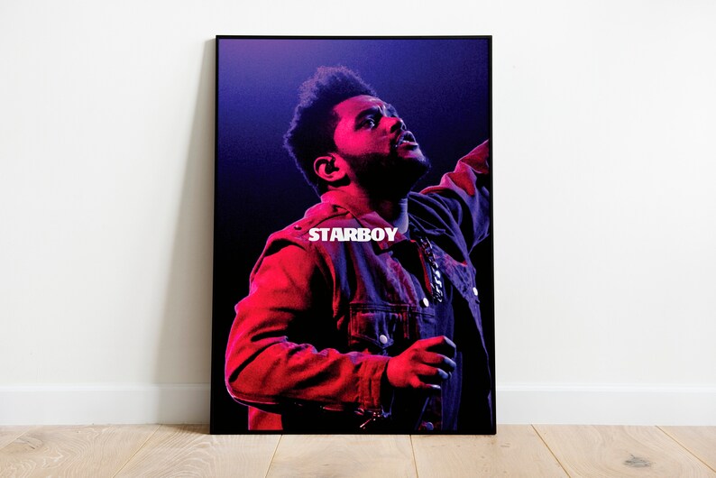 The Weeknd Starboy Poster XO R&B Music A2 A3 A4 Framed - Etsy