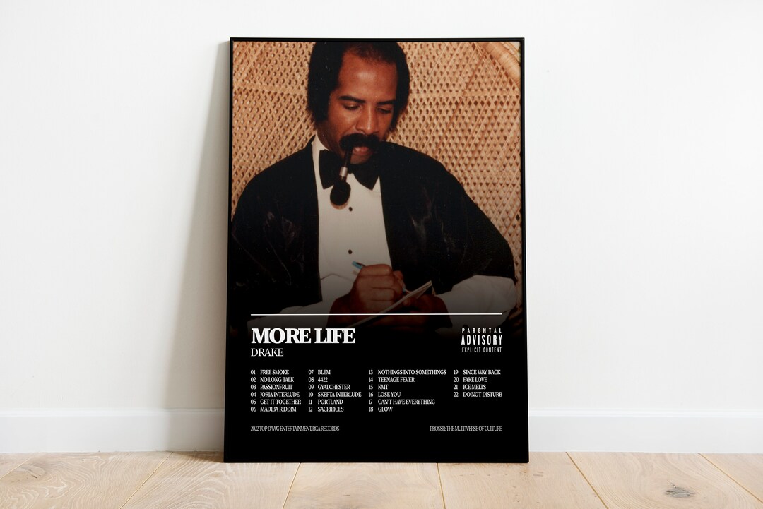 Drake More Life Album Poster Hip-hop R&B Music A2 A3 A4 Poster Print ...