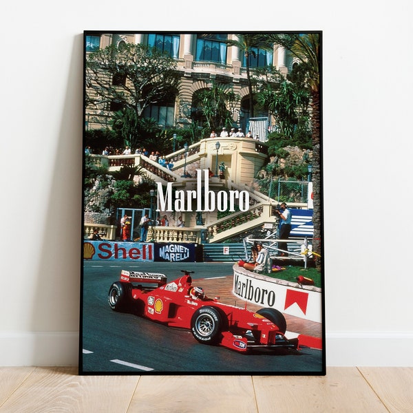 F1 Vintage Marlboro Poster - Etsy