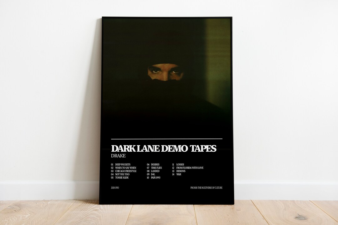 Drake Dark Lane Demo Tapes Album Poster Hip-hop R&B Music A2 A3 A4 ...