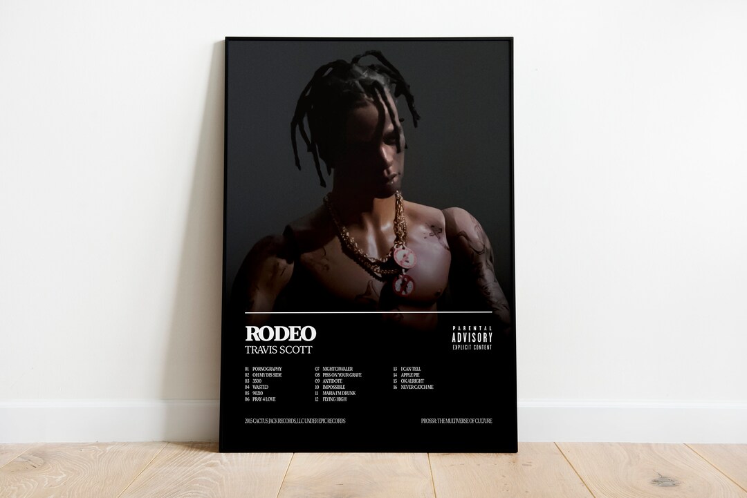 Travis Scott Rodeo Album Poster Hip-hop R&B Music A2 A3 A4 Poster Print ...
