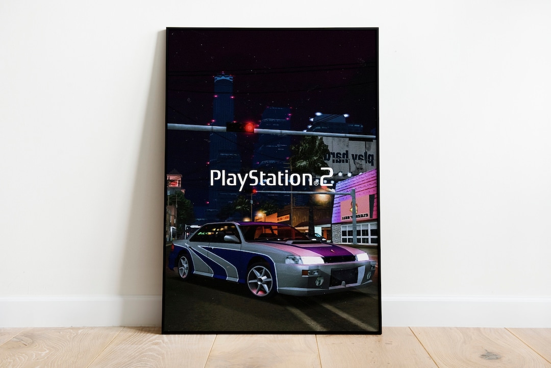 Playstation 2 Need for Speed Most Wanted BMW Poster PS2 Retro Car ...