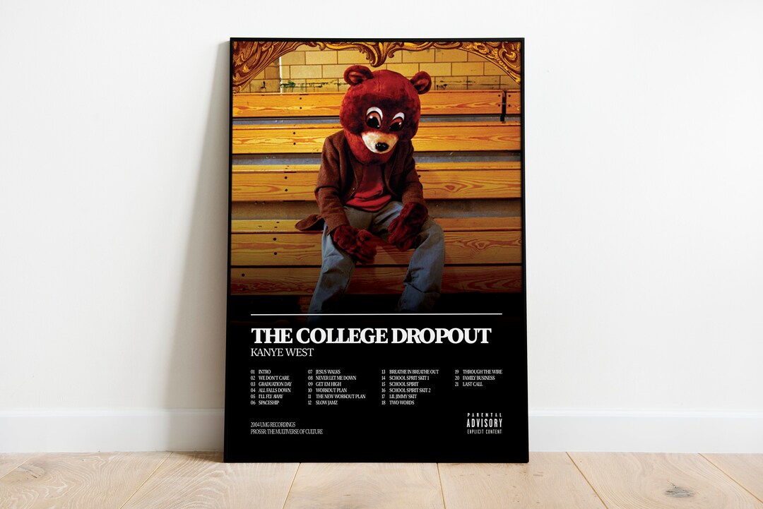 Kanye West the College Dropout Album Poster Hip-hop R&B Music A2 A3 A4 ...