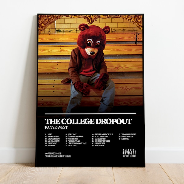 The College Dropout Album Poster - Etsy