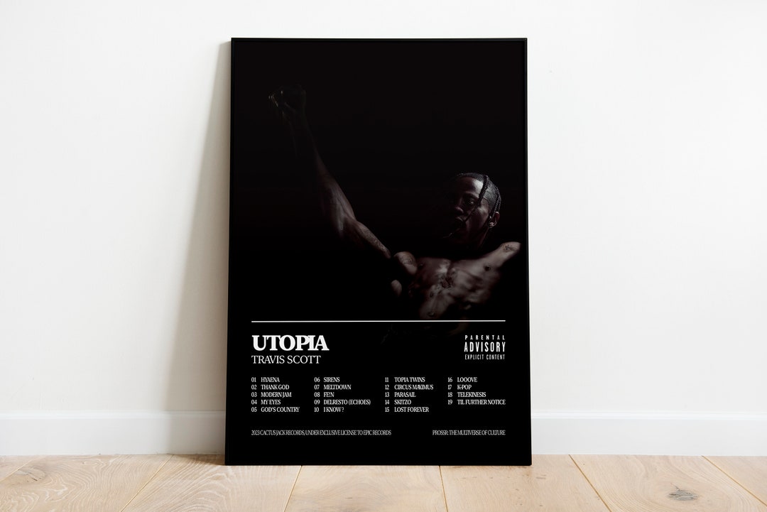Travis Scott Utopia Album Poster Hip-hop R&B Music A2 A3 A4 Poster ...