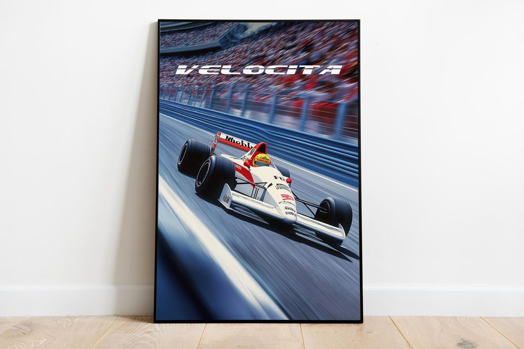 Vintage F1 Race Car Poster | Historic Speed | A3 A2 A1 A0 Motorsport ...