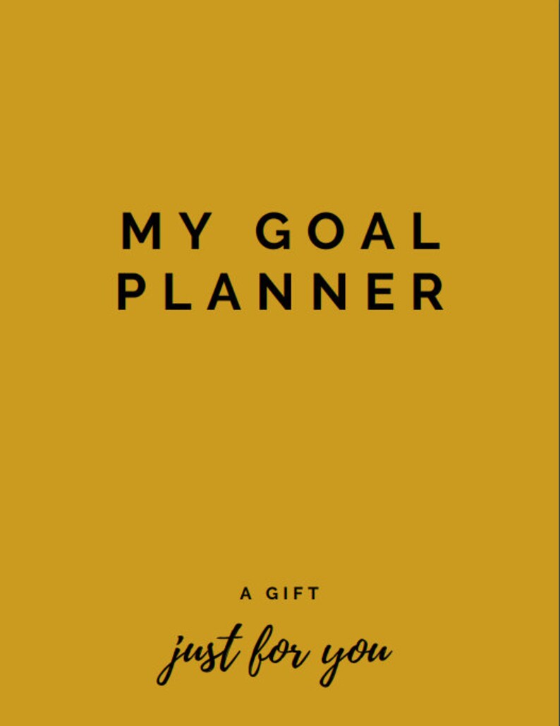 My Goal Planner, Plan Out Your Goals, Set Your Mind, Body, and Work ...