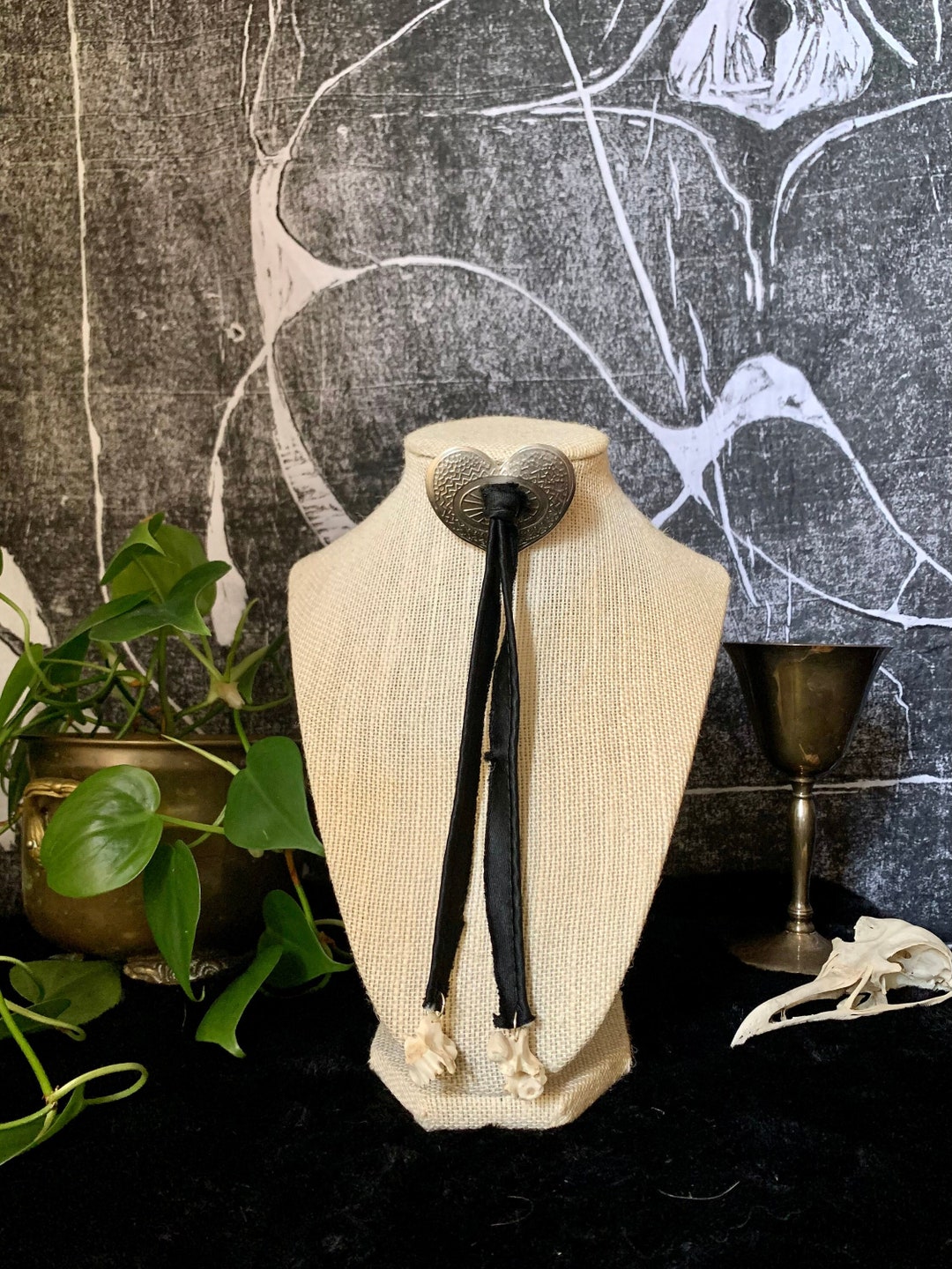 Clip on Bone Bolo - Etsy
