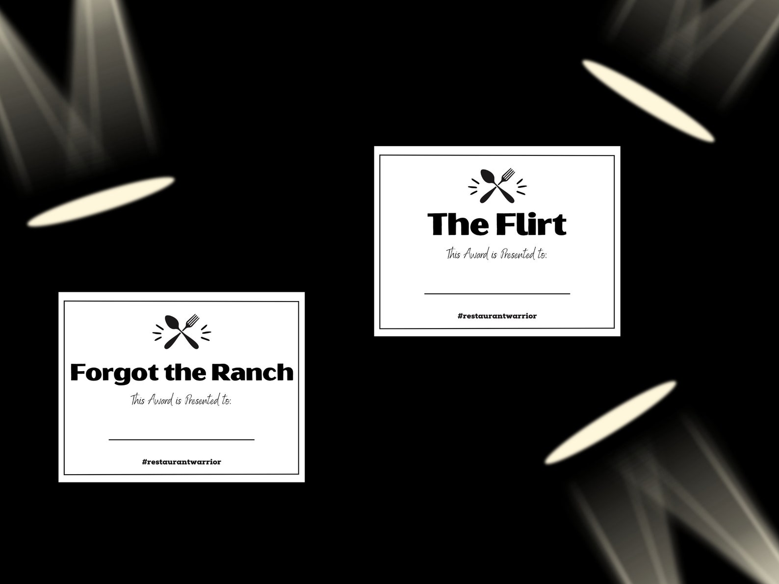 Funny Server Awards , Restaurant Staff Awards, the Service Industry - Etsy