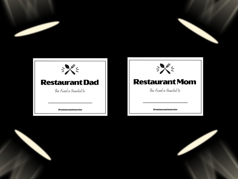Funny Server Awards , Restaurant Staff Awards, the Service Industry - Etsy