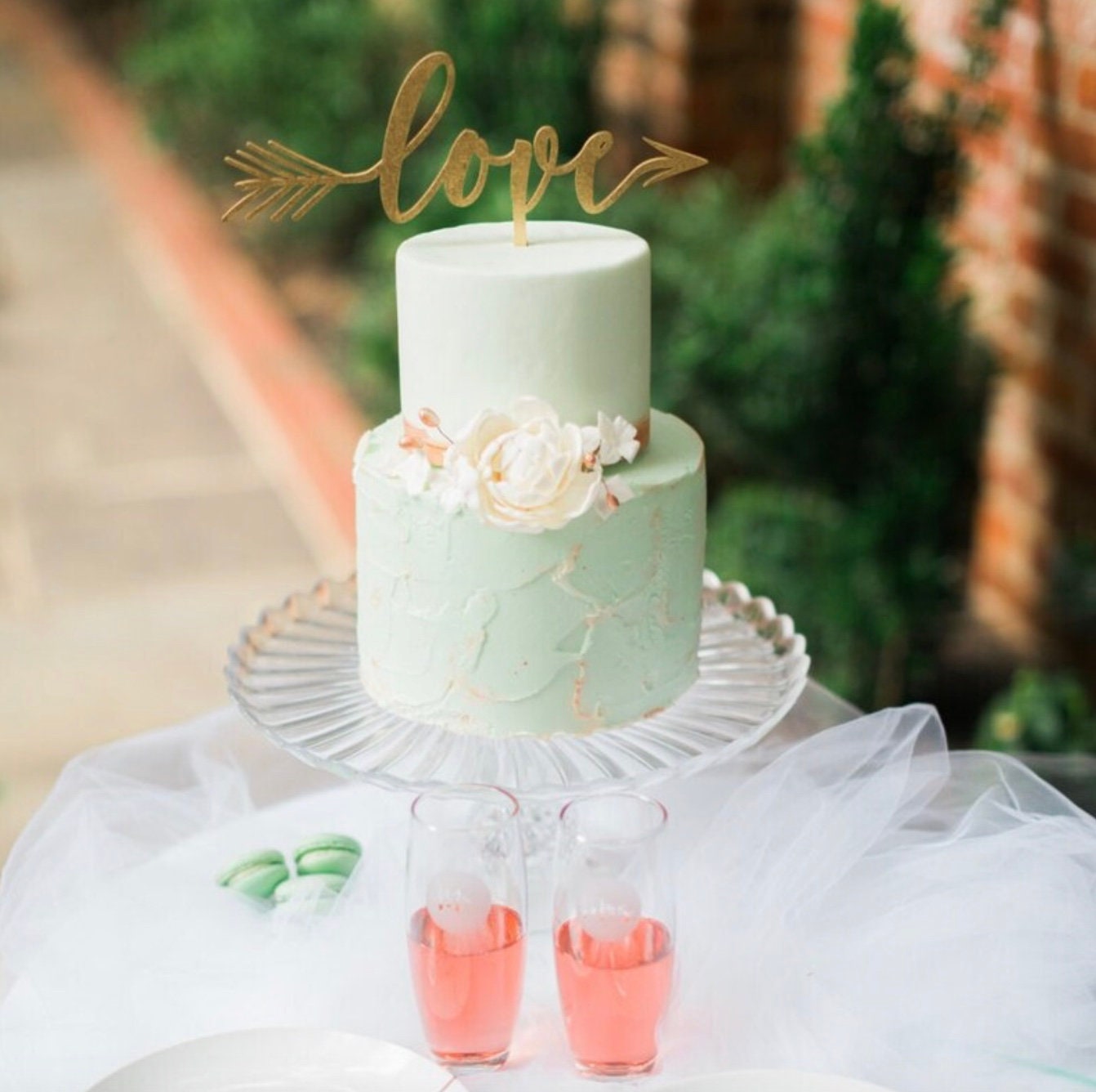 Love Cake Topper - Love Wedding Cake Topper - Love Arrow Cake Topper ...