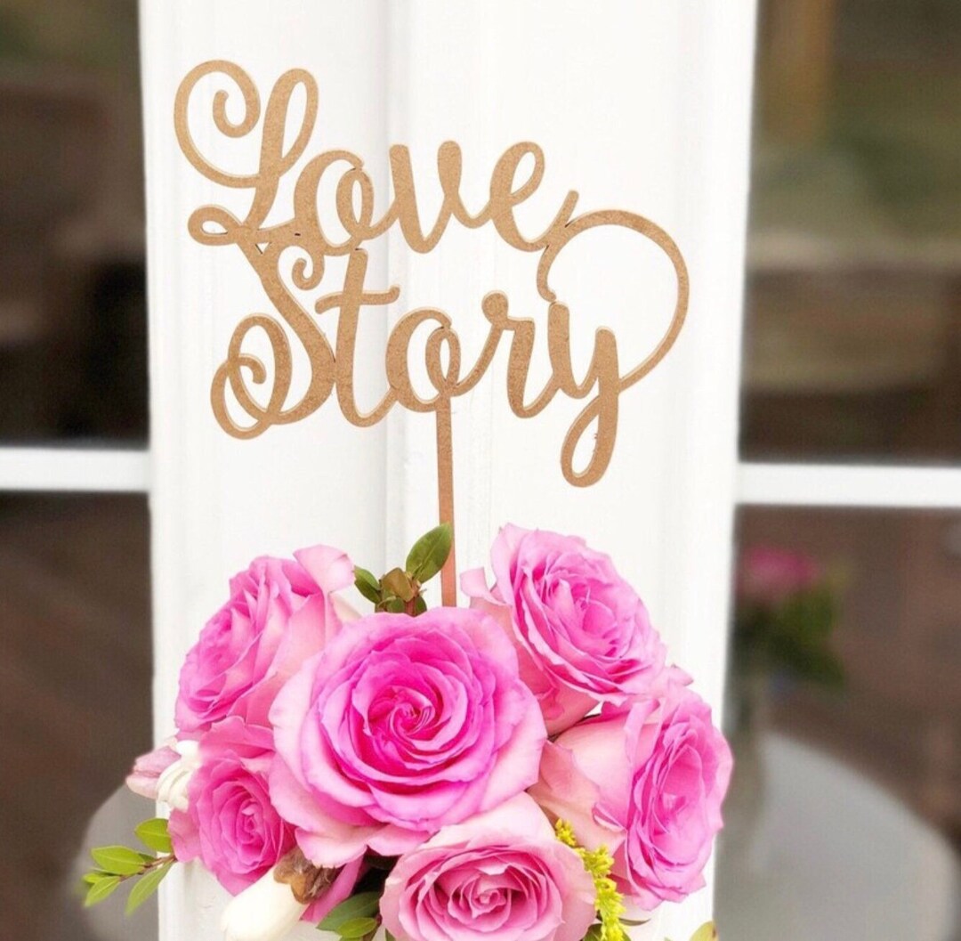 Love Story Cake Topper - Love Story Wedding Cake Topper - Heirloom Cake ...