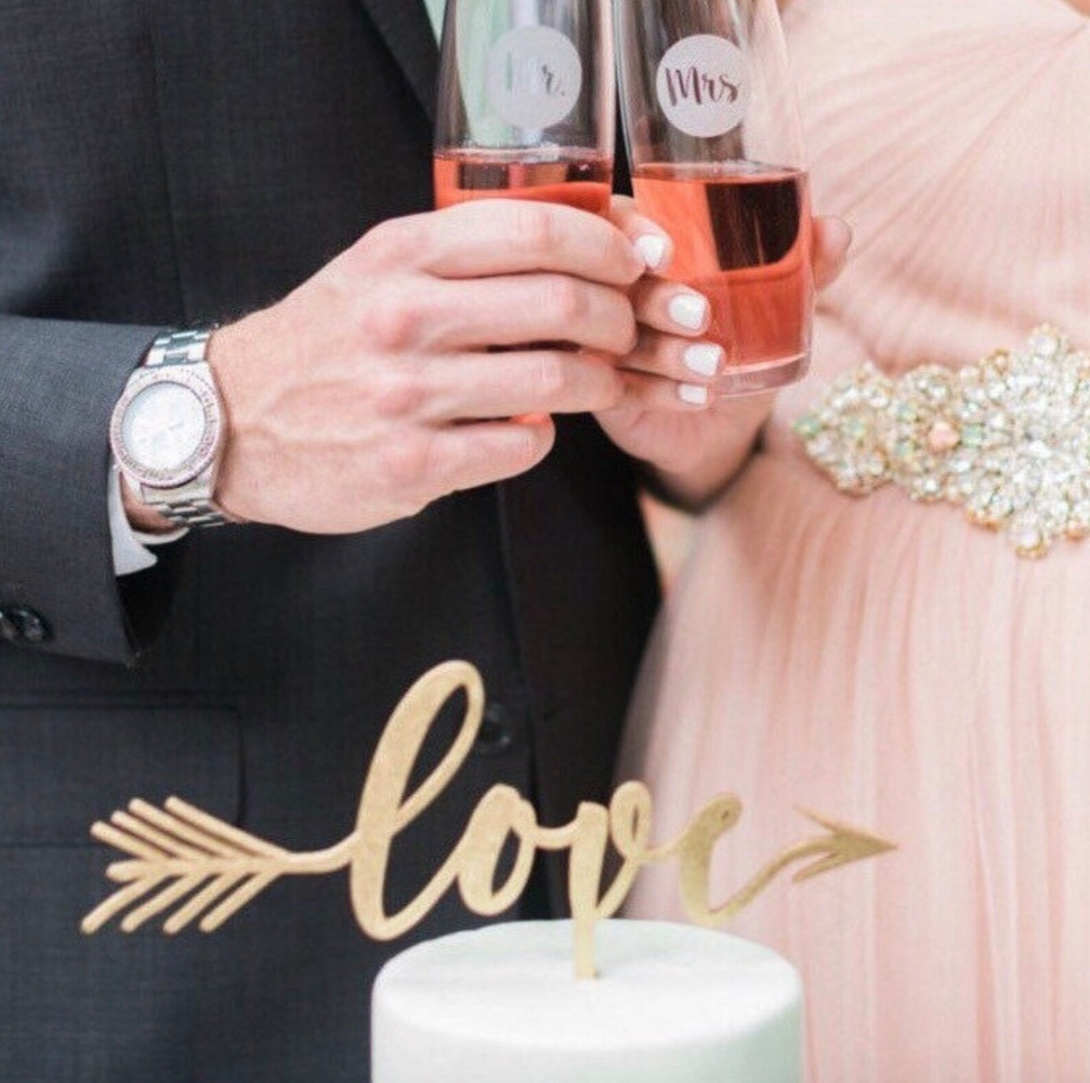 Love Cake Topper - Love Wedding Cake Topper - Love Arrow Cake Topper ...