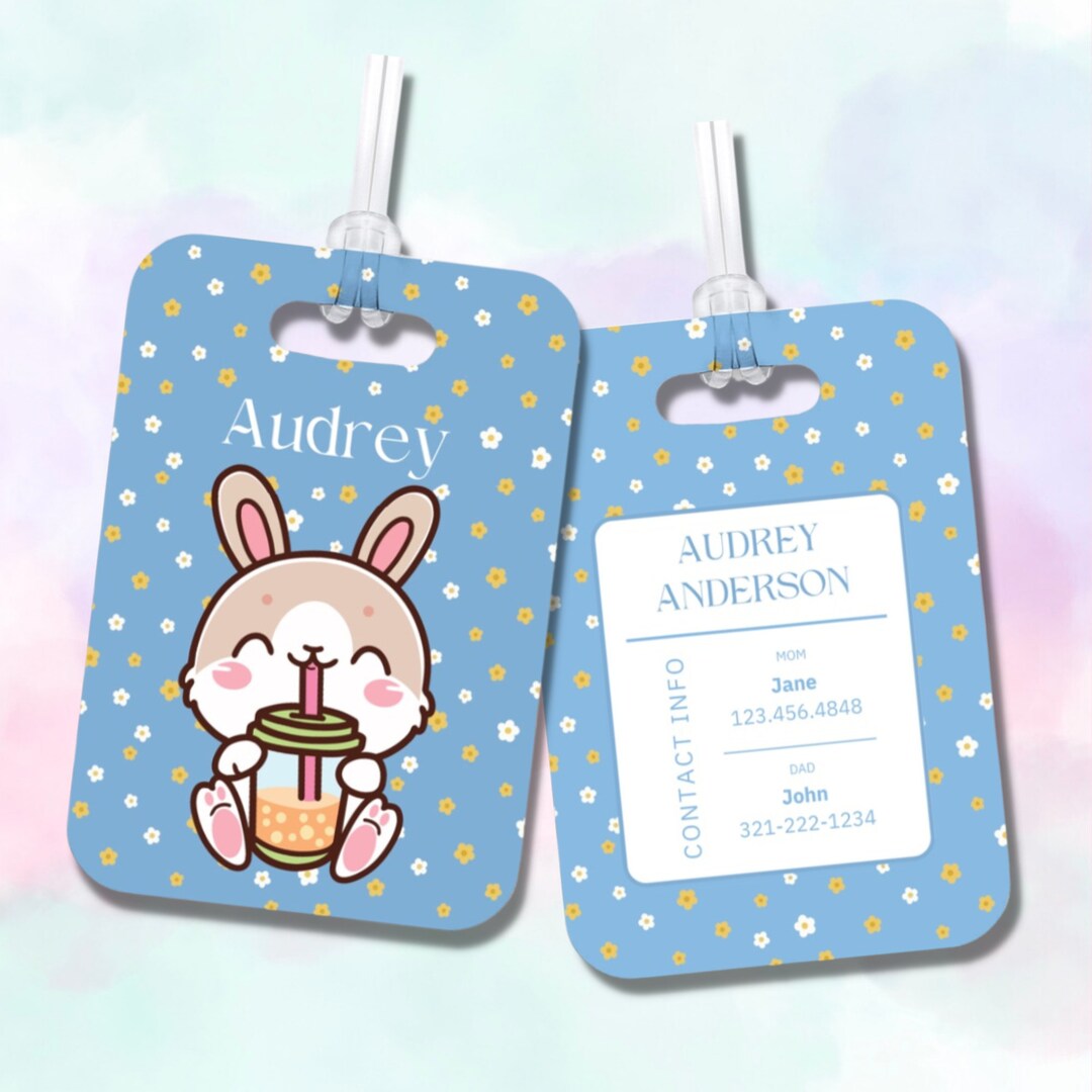 Personalized Kids Bag Tag for Back to School | Name Tag for Backpack ...