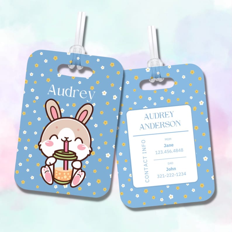 Personalized Kids Bag Tag for Back to School | Name Tag for Backpack ...