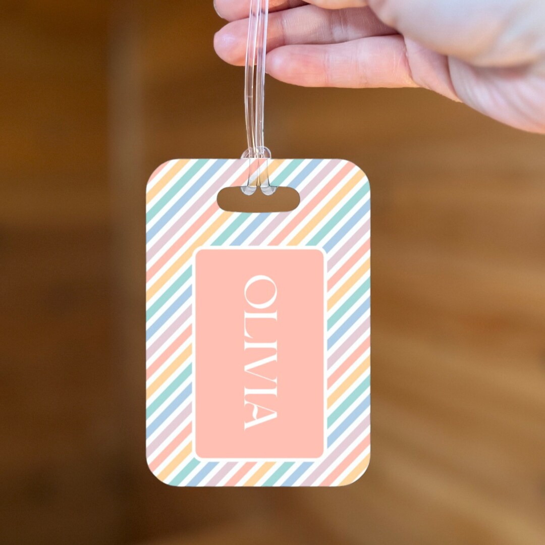 Personalized Kids Bag Tag for Back to School | Name Tag for Backpack ...