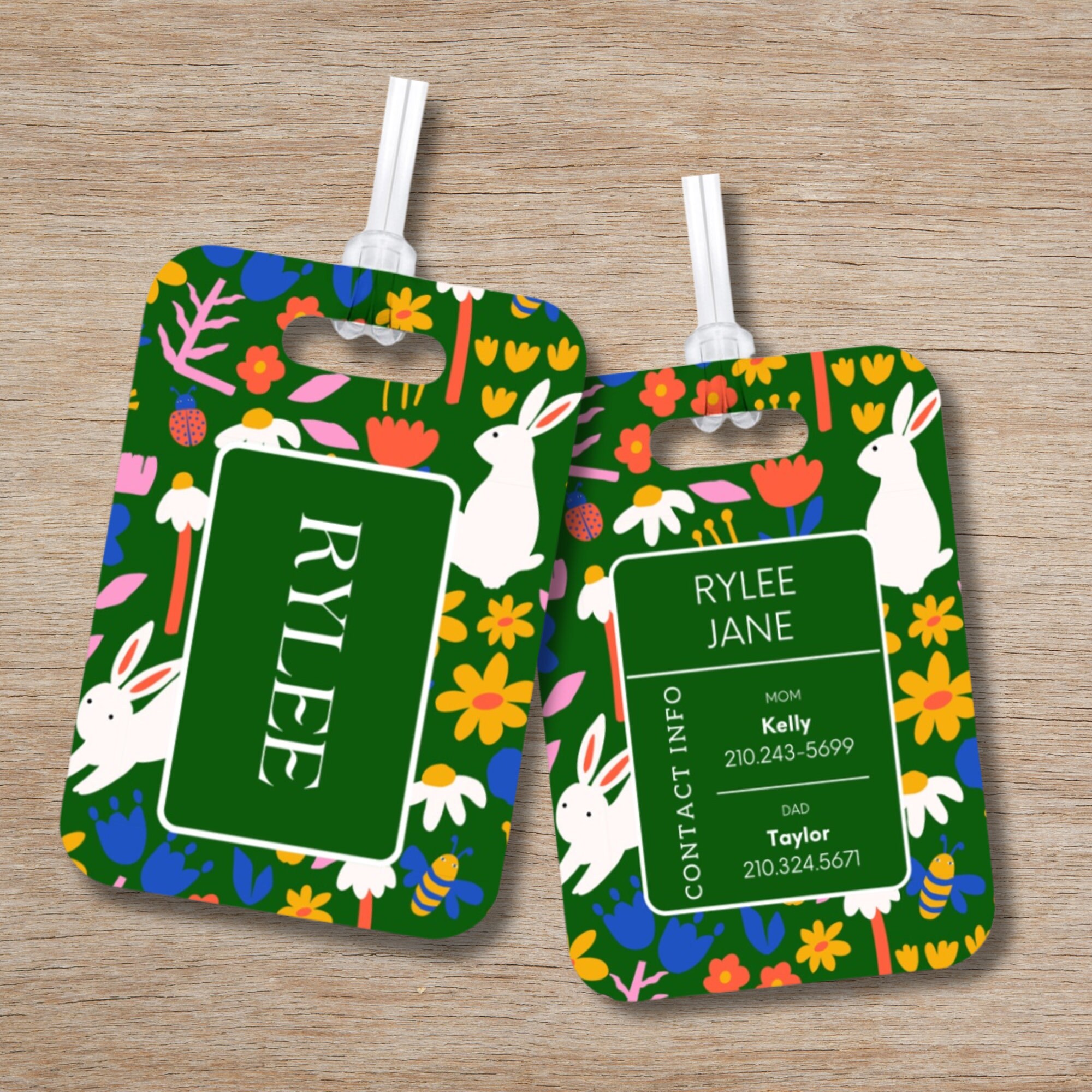Personalized Kids Bag Tag for Back to School Name Tag for Backpack ...