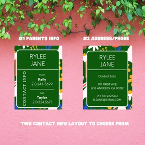 Personalized Kids Bag Tag for Back to School | Name Tag for Backpack ...