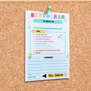 Happy Teacher Mail "bravogram" Notecards, Personalized Teacher ...